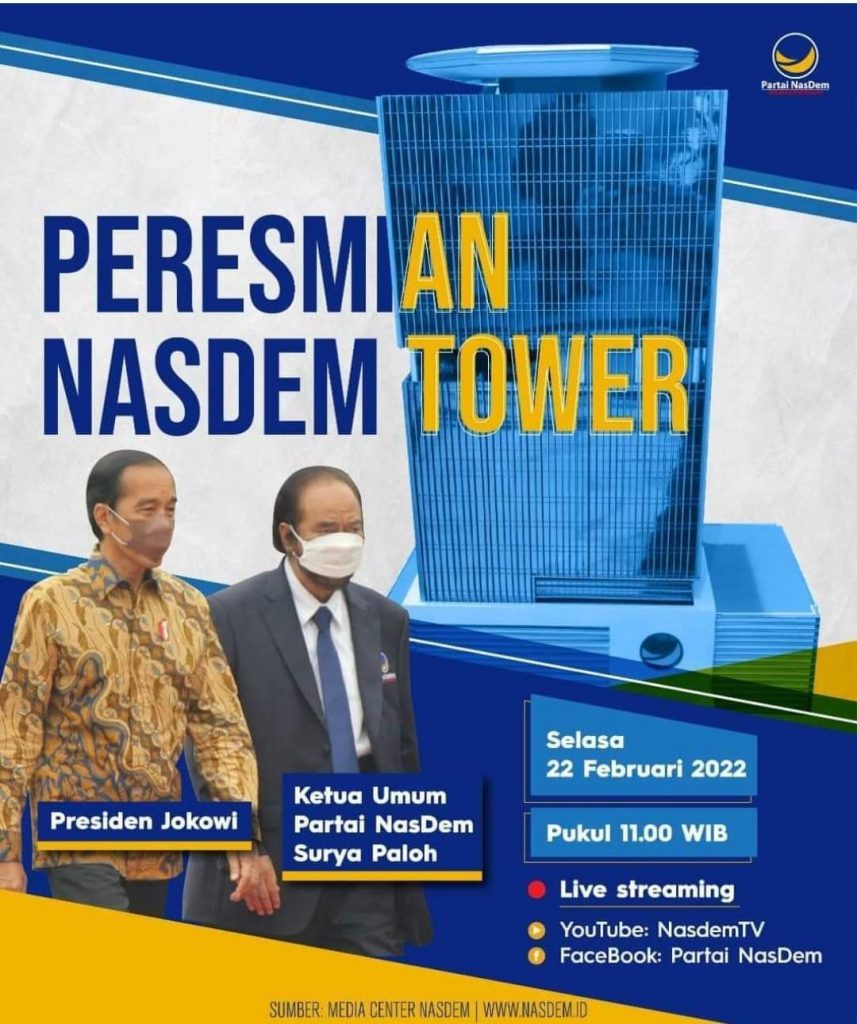 BW: Selamat dan Sukses Atas Peresmian NasDem Tower Yang Merupakan ...